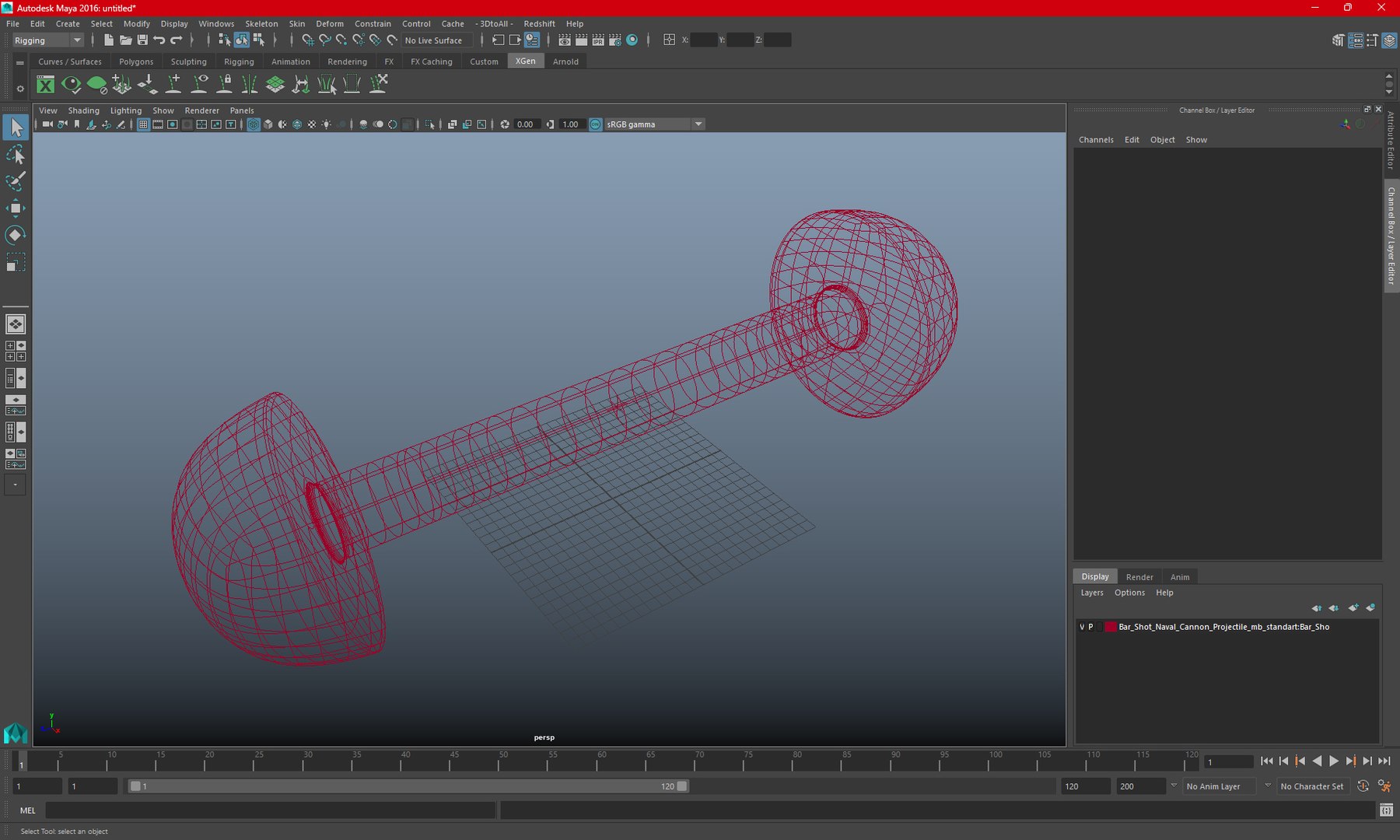 Bar Shot Naval Cannon Projectile 3D Model - TurboSquid 2179078