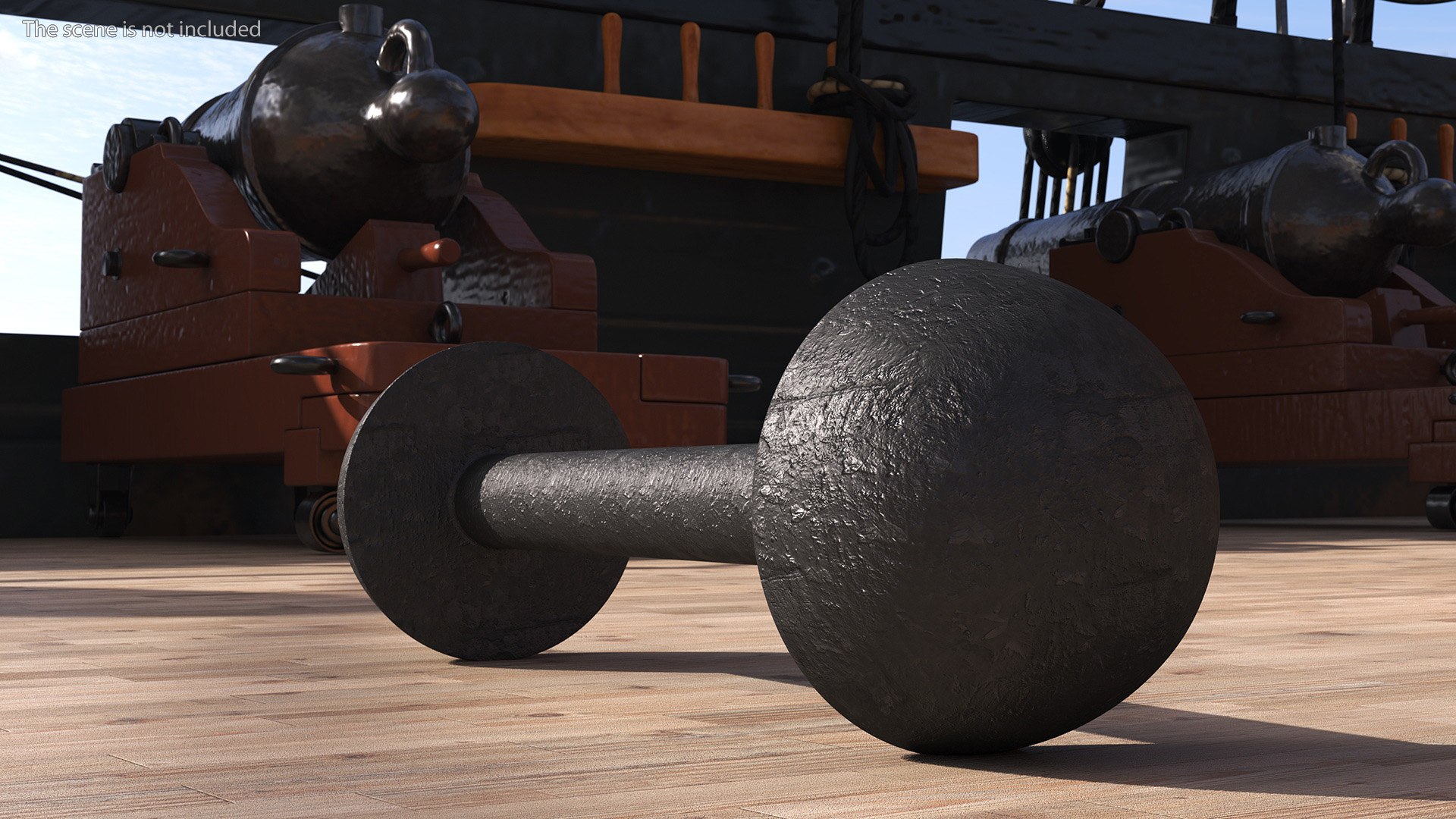 Bar Shot Naval Cannon Projectile 3D Model - TurboSquid 2179078