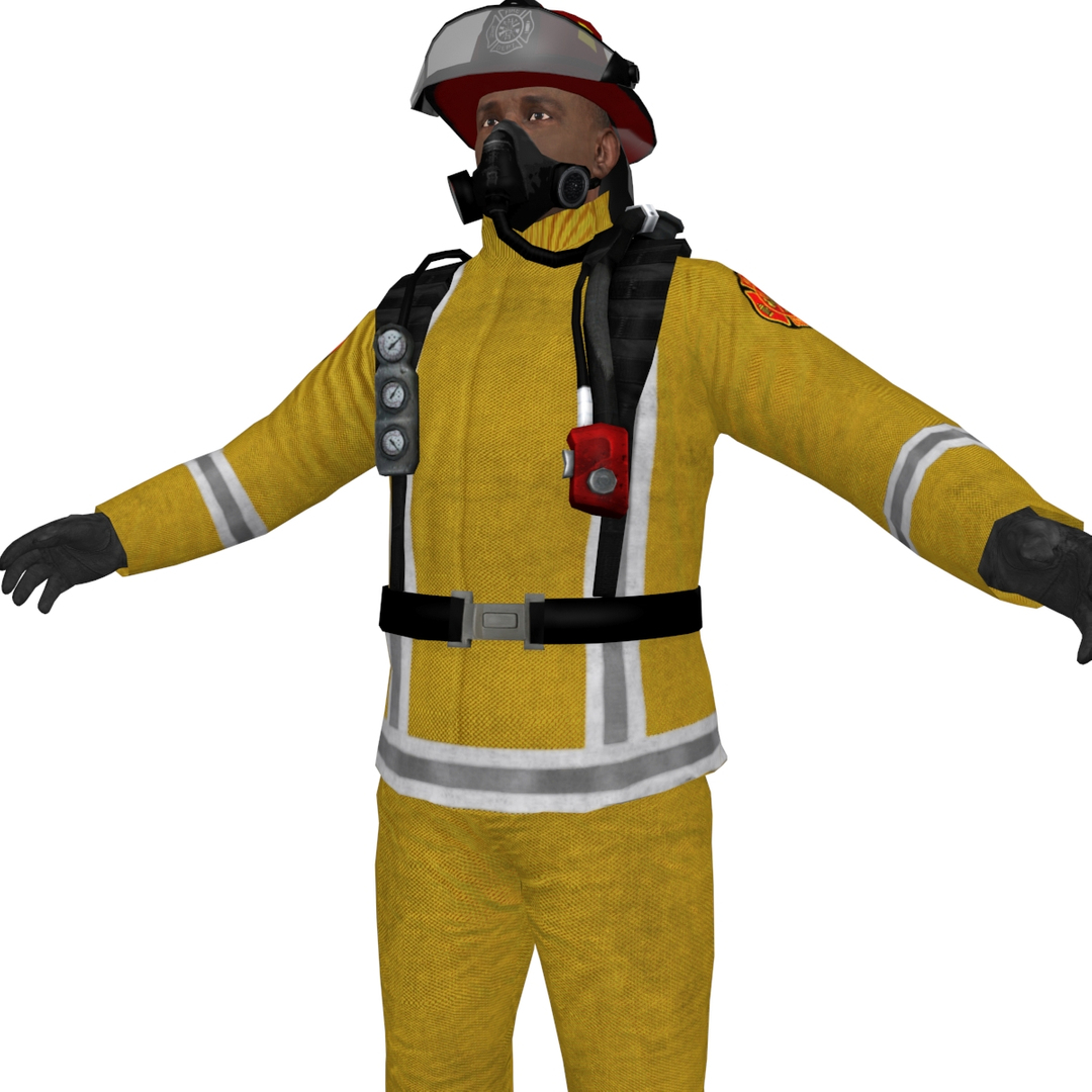 3d fireman ready