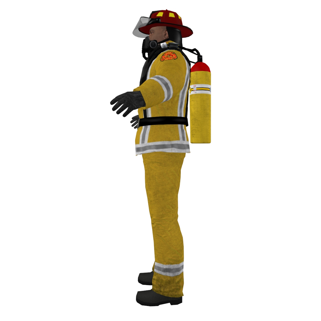 3d fireman ready