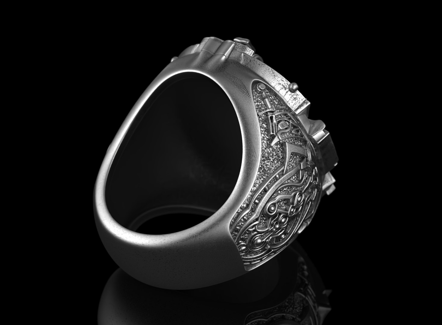 Jewelry Signed Ring with Roman legionnaire Warrior 0325 3D model ...