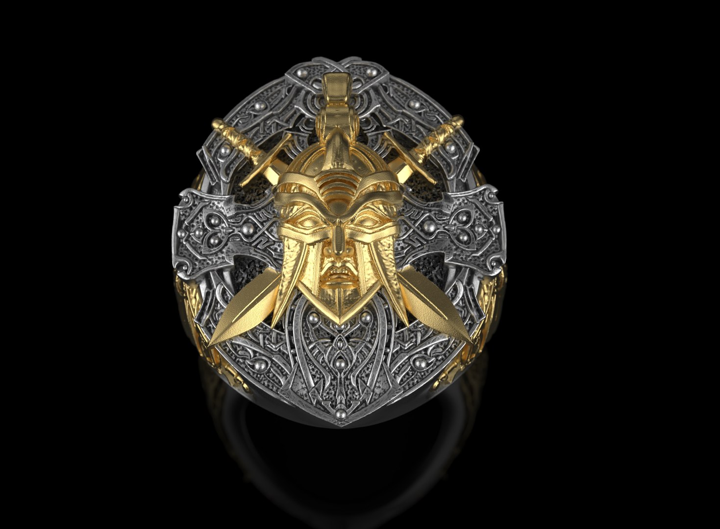 Jewelry Signed Ring with Roman legionnaire Warrior 0325 3D model ...