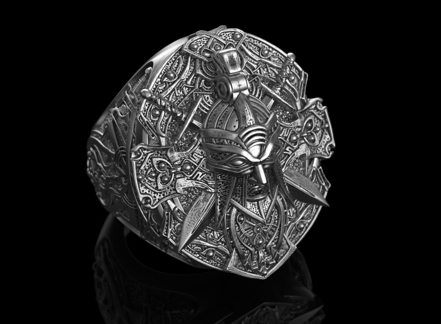 Jewelry Signed Ring with Roman legionnaire Warrior 0325 3D model ...