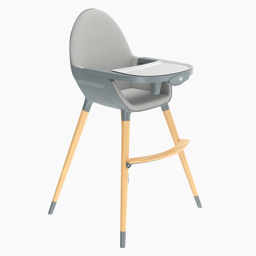 3D Babylo Baby Highchair With Table Model - TurboSquid 1824803