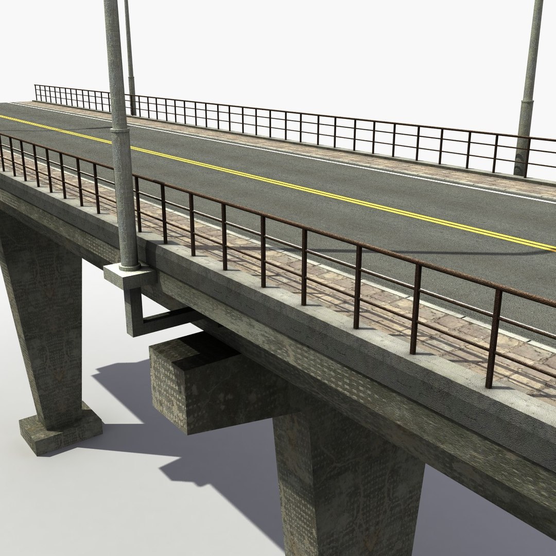Highway Bridge 3d Model