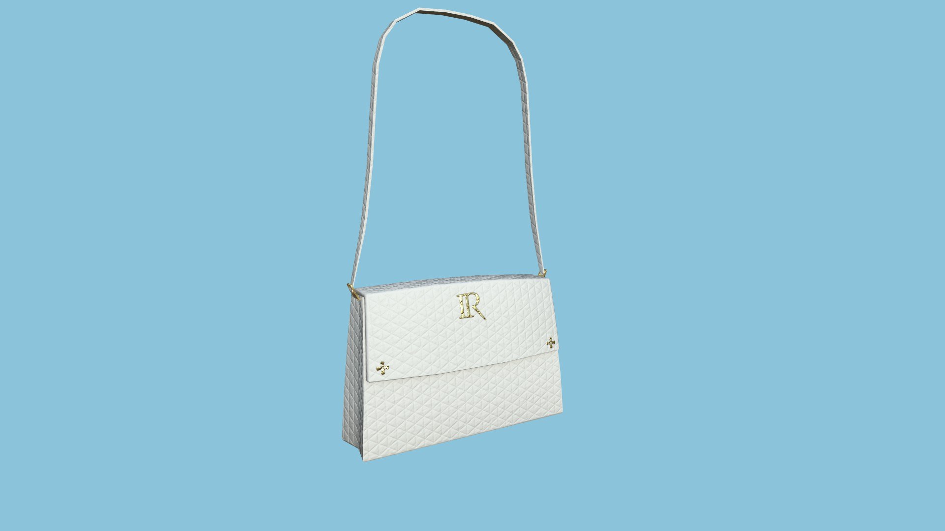 White Luxury Female Bag - Character Fashion Design 3D - TurboSquid 1726186