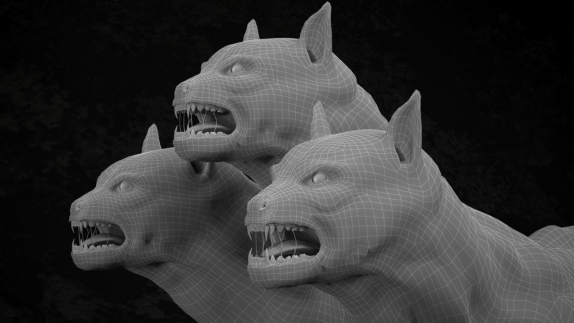 3D Cerberus Dog Base Mesh - TurboSquid 2157649