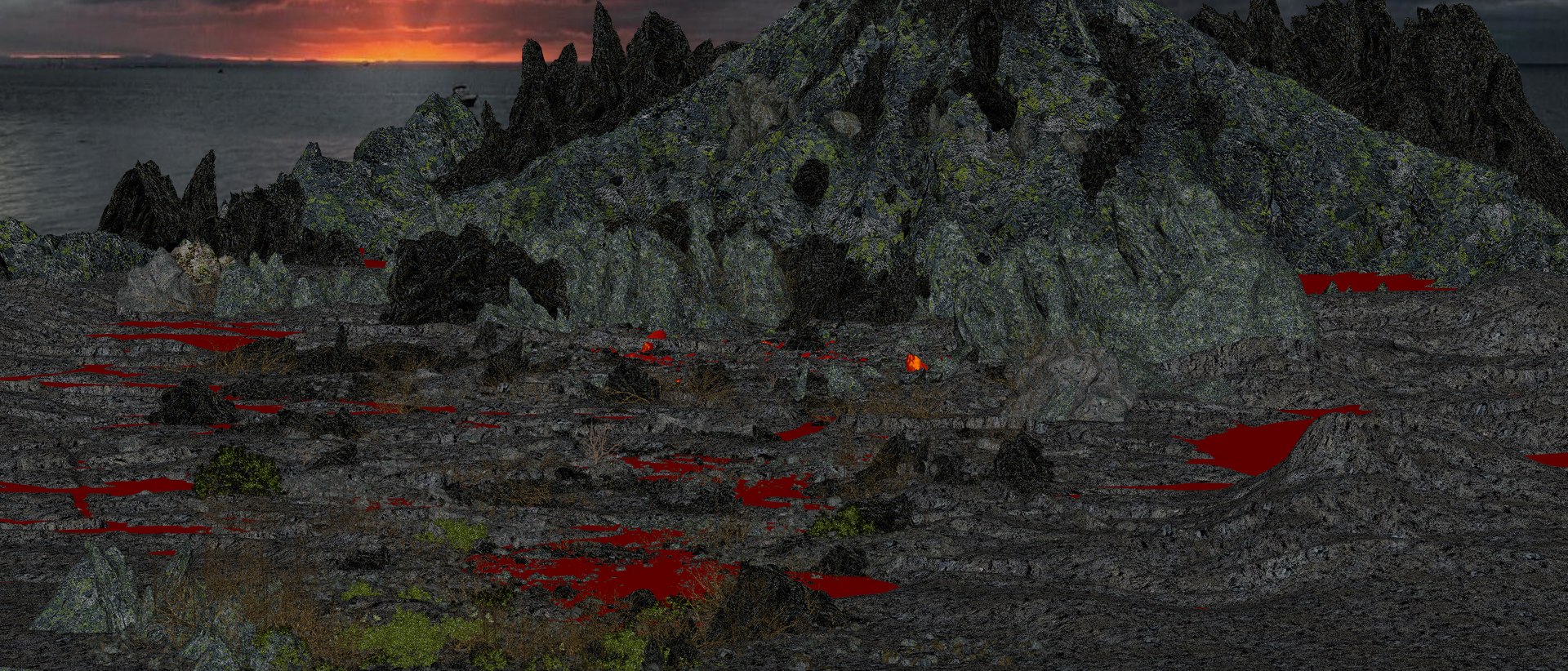 Volcano Mountain 3D Model - TurboSquid 2113482