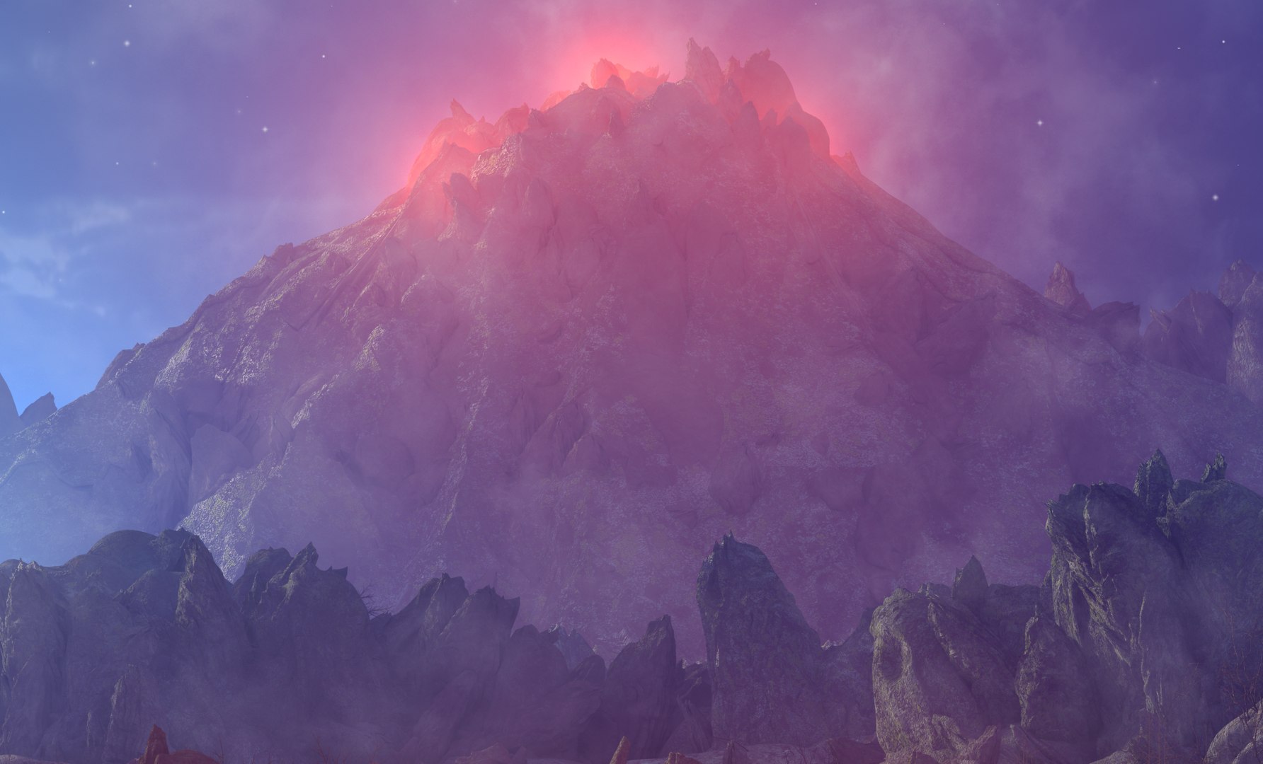 Volcano Mountain 3D Model - TurboSquid 2113482