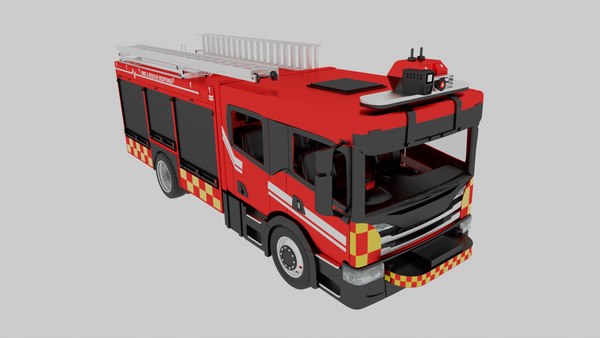 Fire Truck Pump Ladder 3D 모델 - TurboSquid 1962533