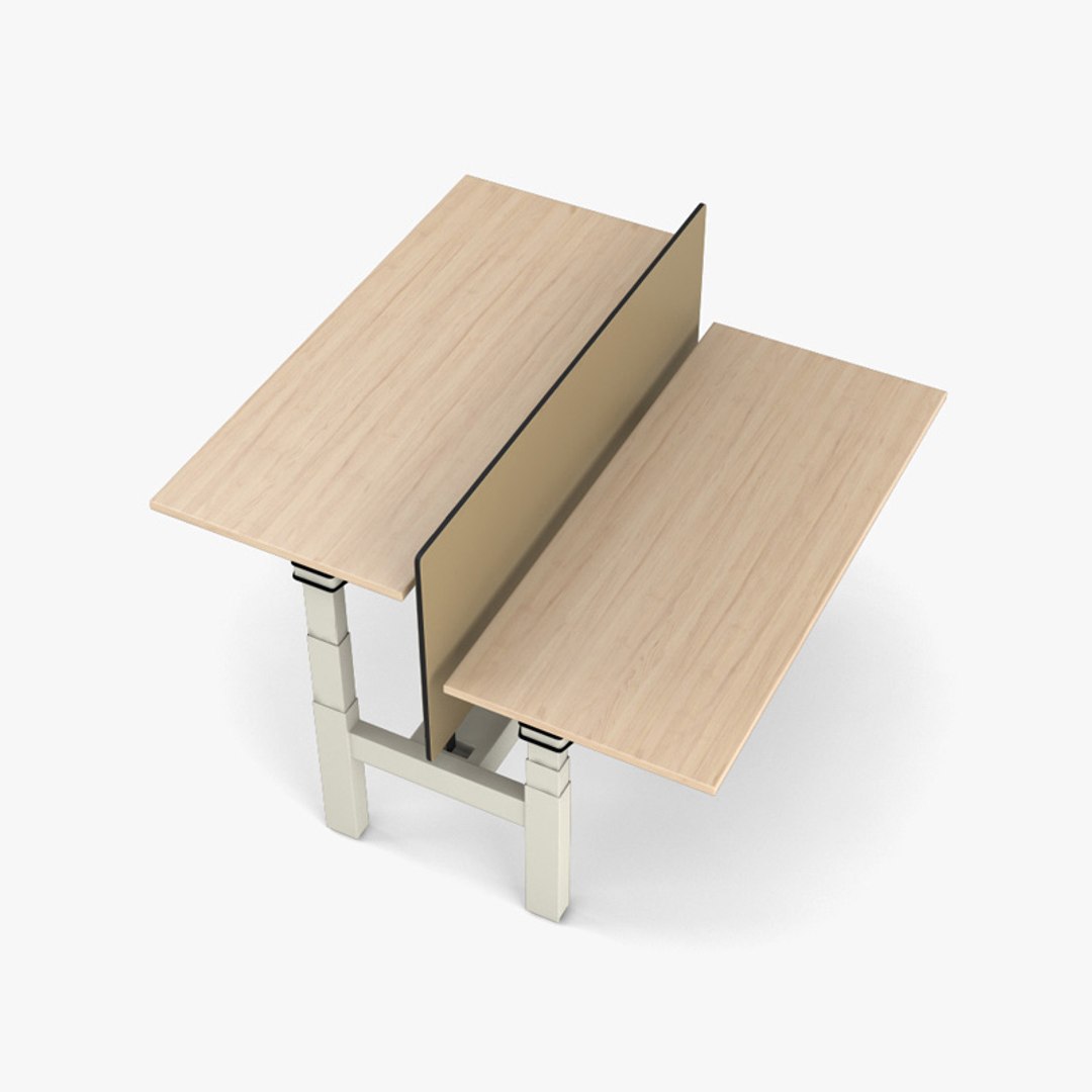 Steelcase Ology Bench Table Model - TurboSquid 1821370