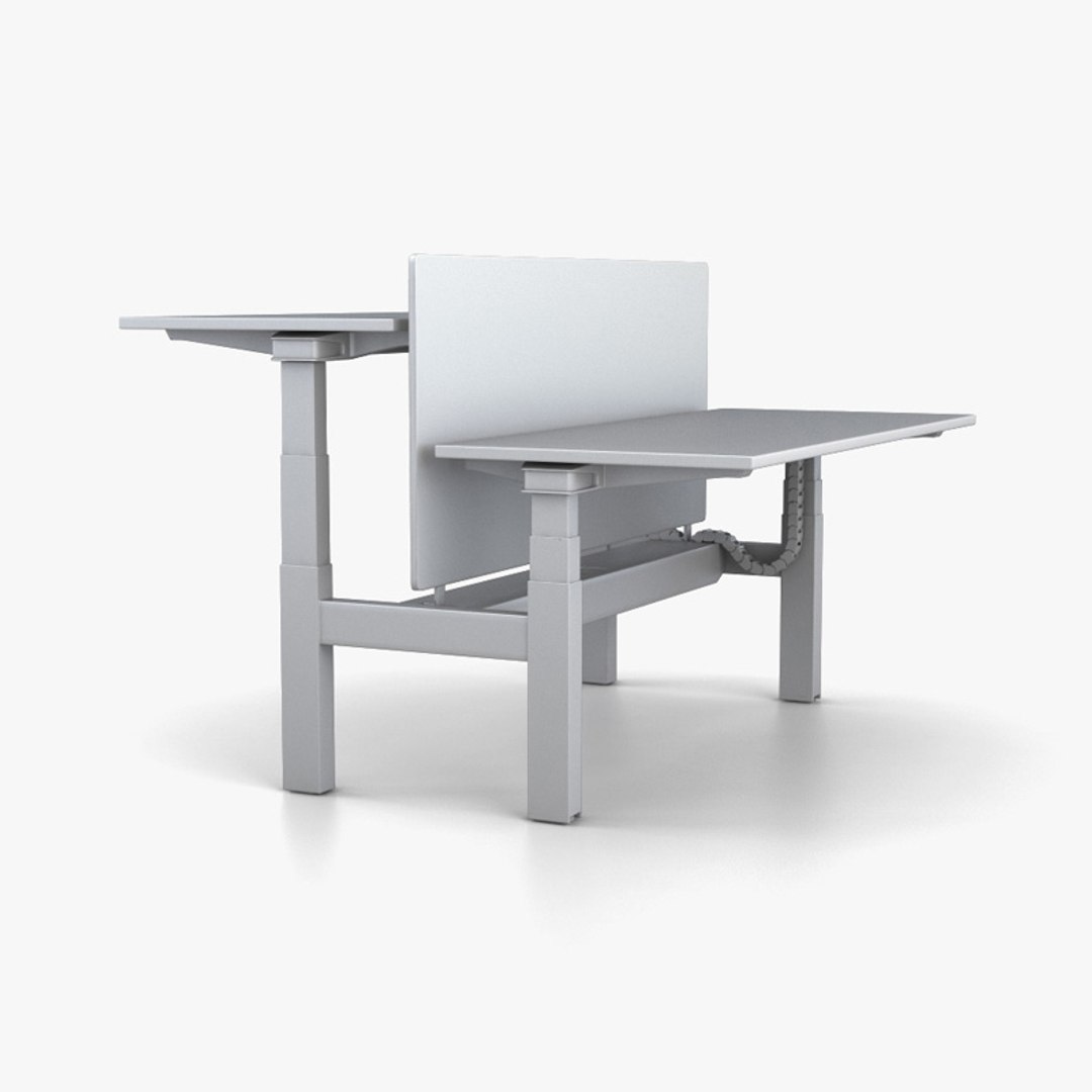 Steelcase Ology Bench Table Model - TurboSquid 1821370