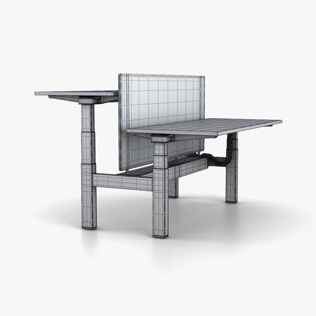 Steelcase Ology Bench Table Model - TurboSquid 1821370