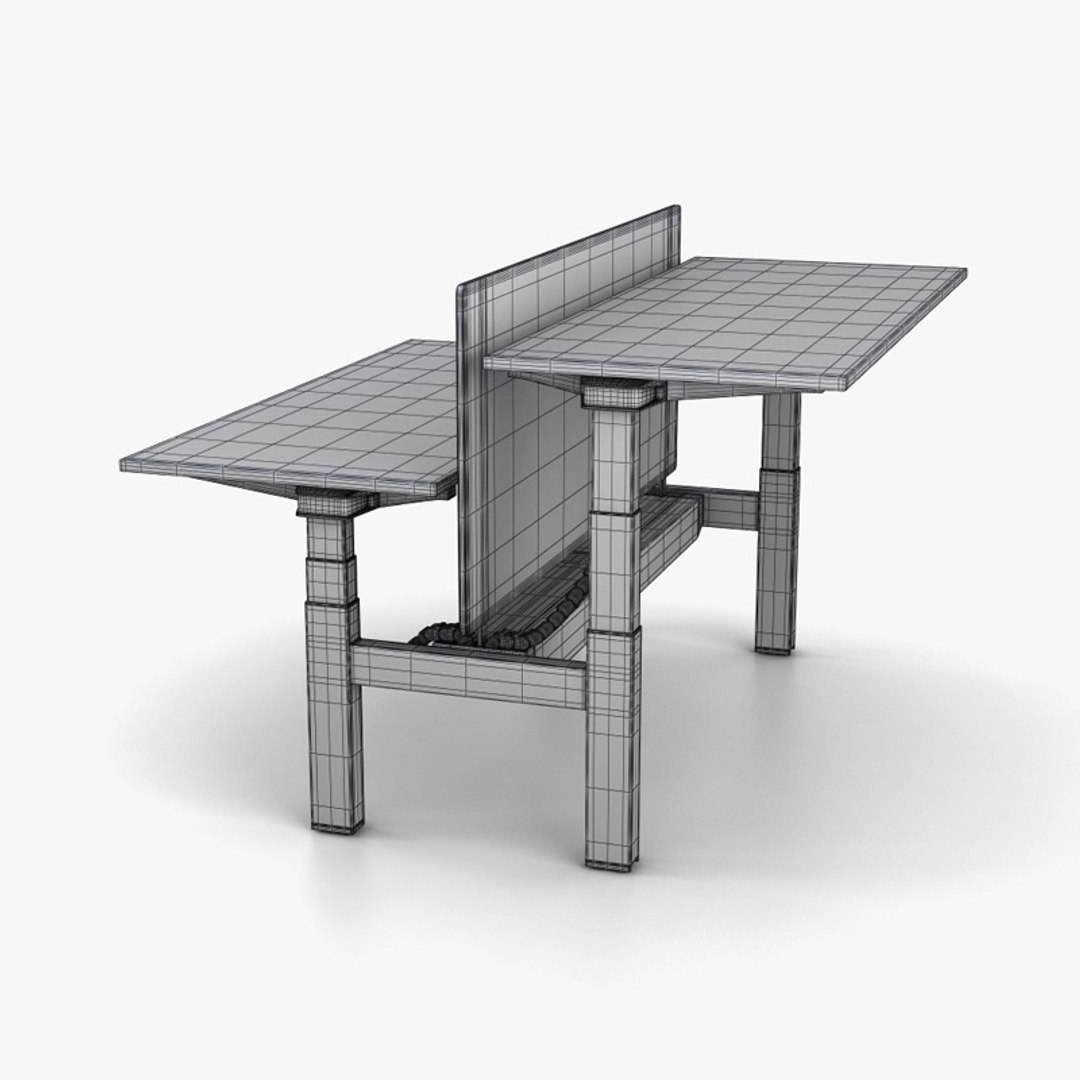 Steelcase Ology Bench Table Model - TurboSquid 1821370