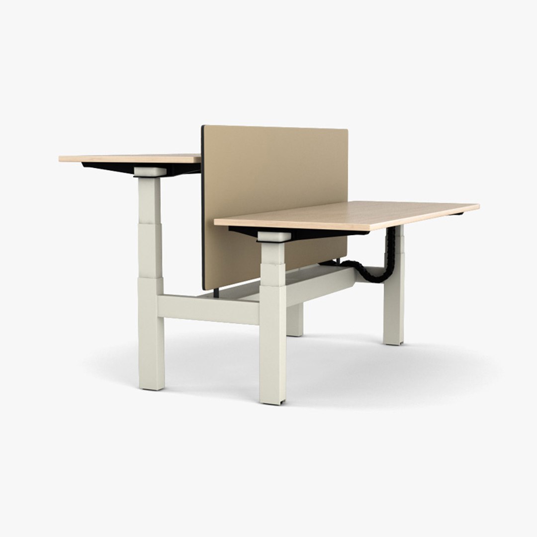 Steelcase Ology Bench Table Model - TurboSquid 1821370