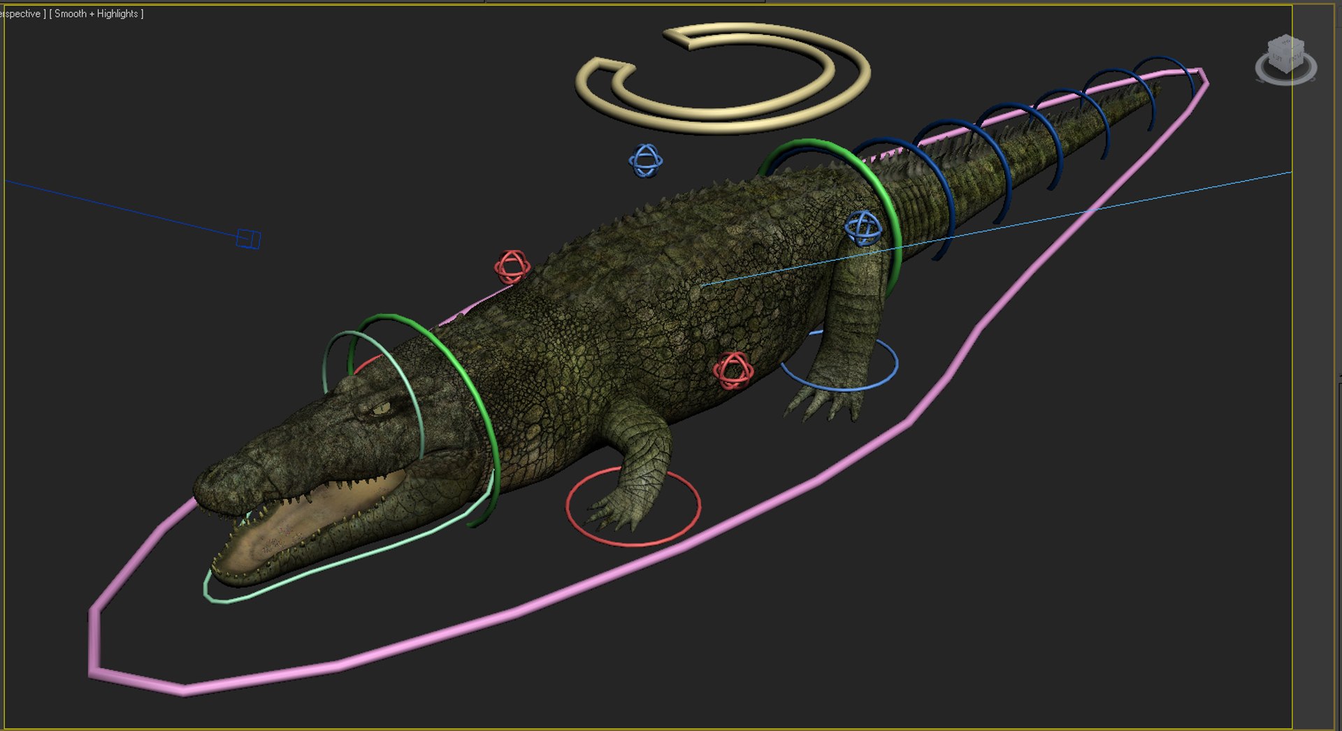 3d Realistic Crocodile