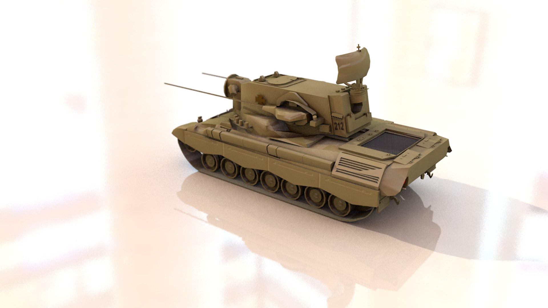 3D Flakpanzer Gepard Military Tank - TurboSquid 1460929