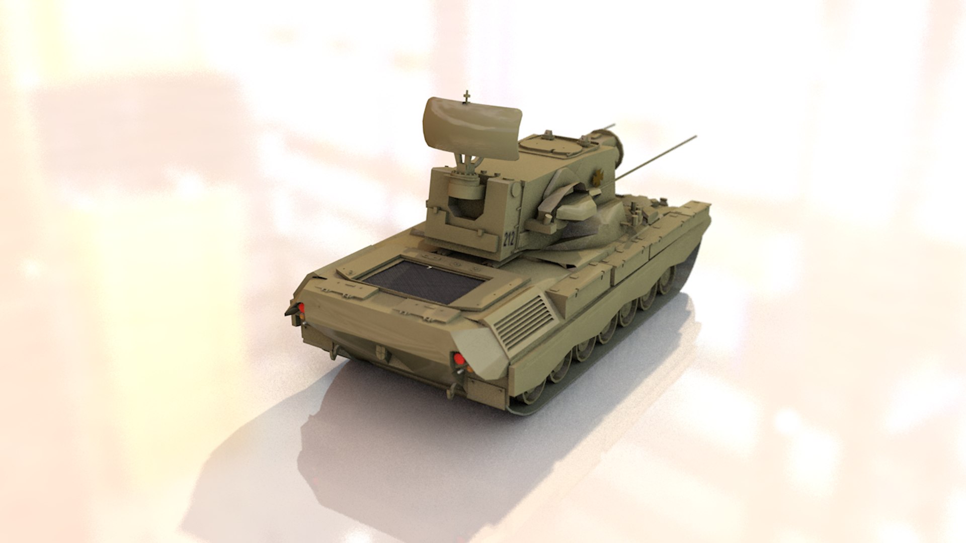 3D Flakpanzer Gepard Military Tank - TurboSquid 1460929