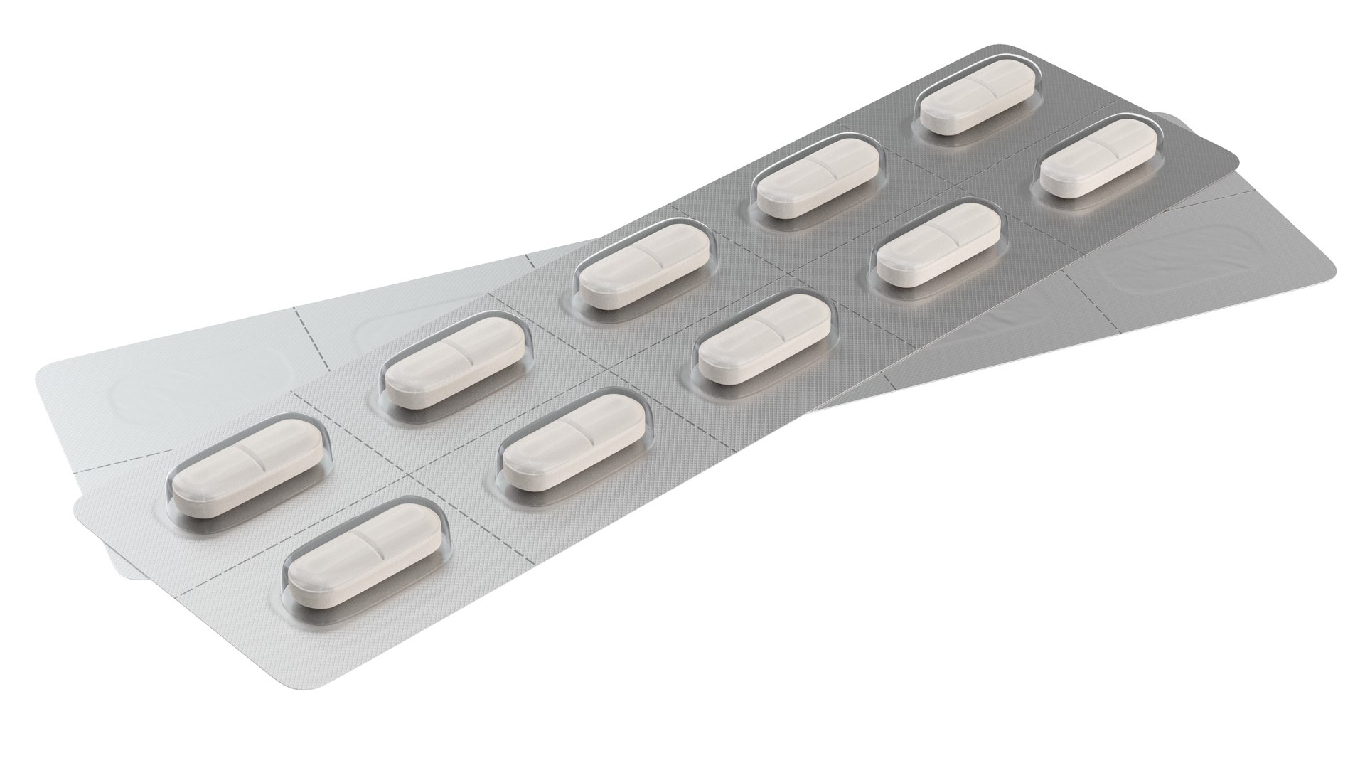 Pills Blister Pack 3D Model - TurboSquid 2152594