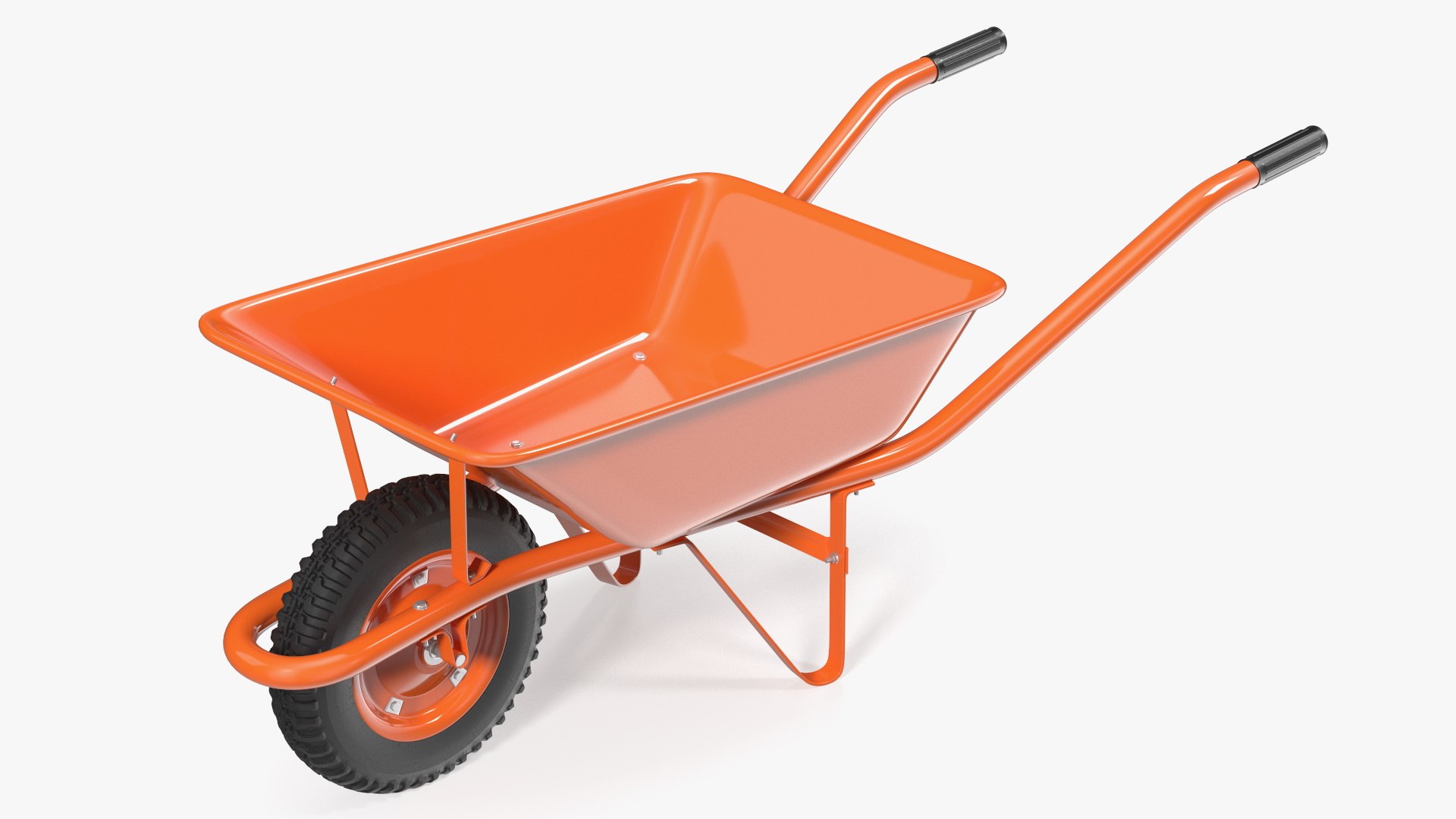 modelo 3d Construction Single Wheel Barrow - TurboSquid 2059833