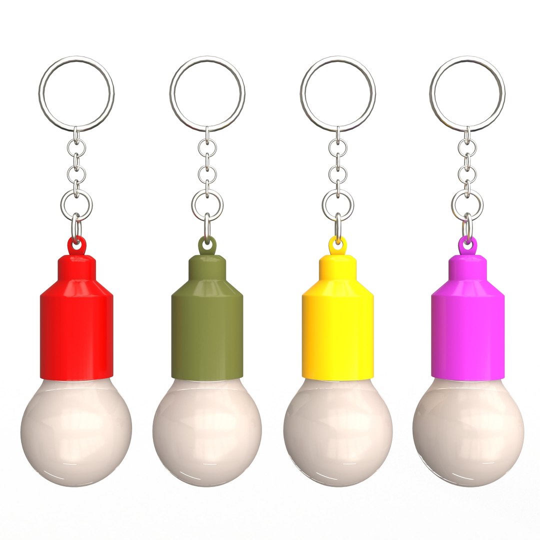 Festive Mini Pull Light Keychain 3D Model - TurboSquid 2502597