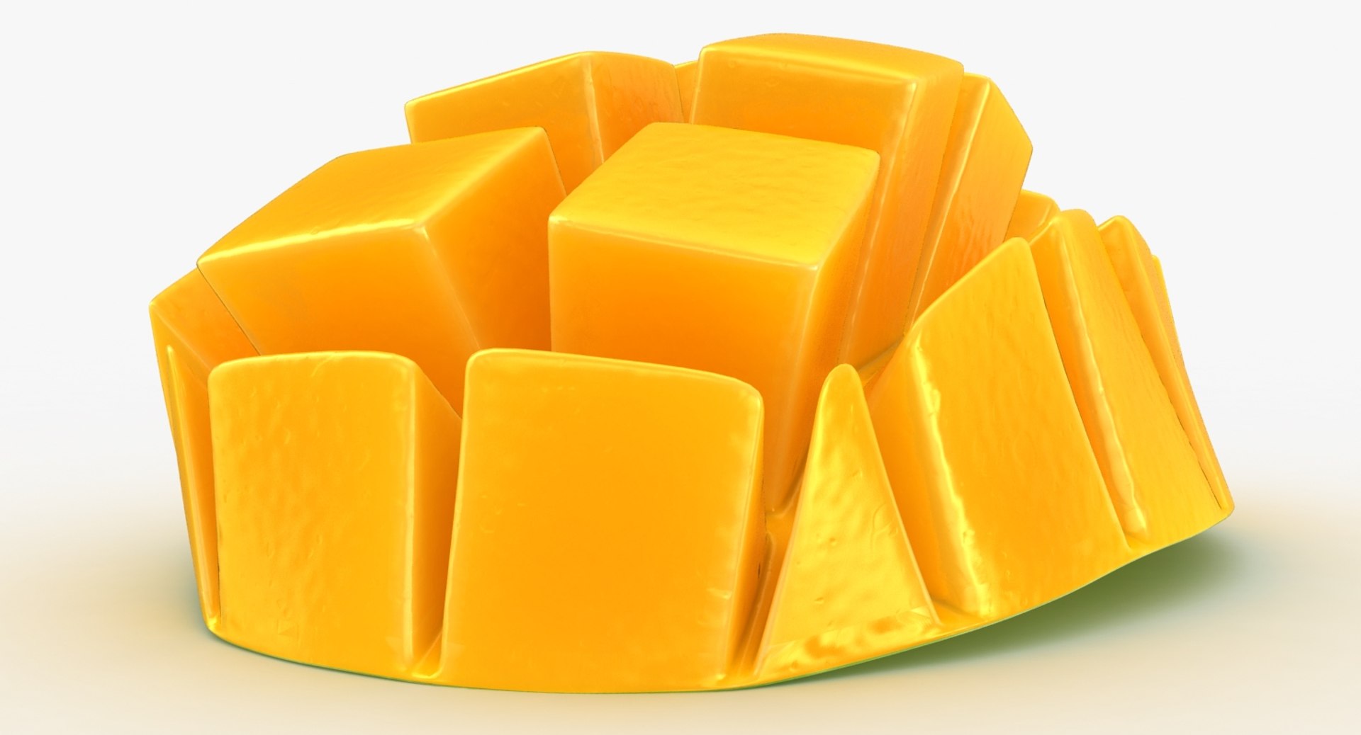 Realistic Mango Slice 3D - TurboSquid 1400691