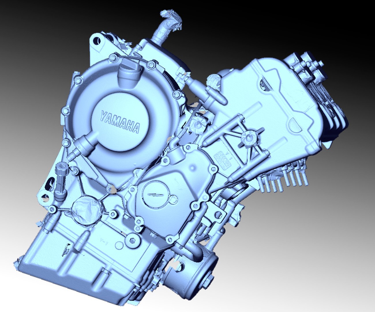 Yamaha R6 Engine Model TurboSquid 1225340