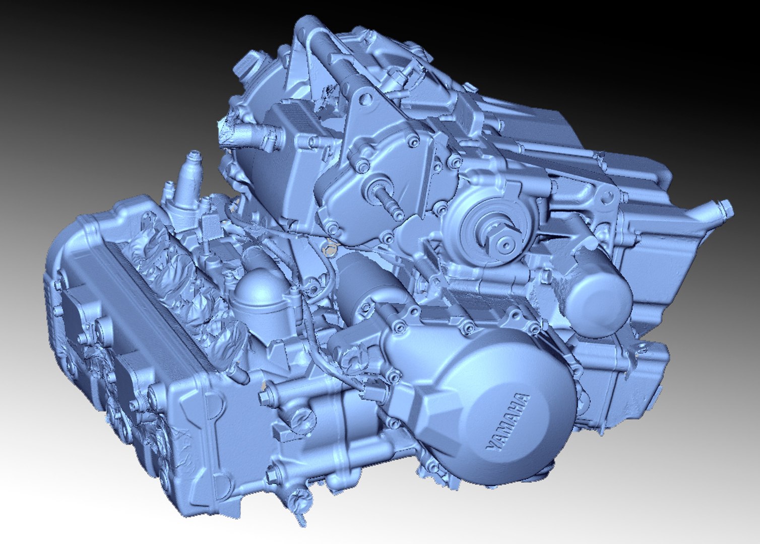 Yamaha R6 Engine Model - TurboSquid 1225340