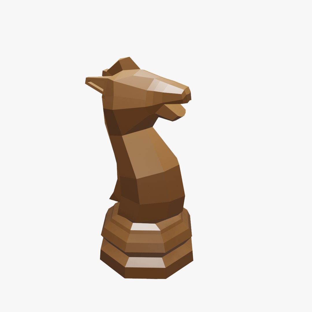 Low Poly Chess Knight Model - TurboSquid 1852053