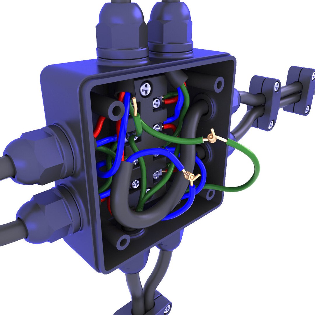 Cable Junction Box 15 3D - TurboSquid 1854755