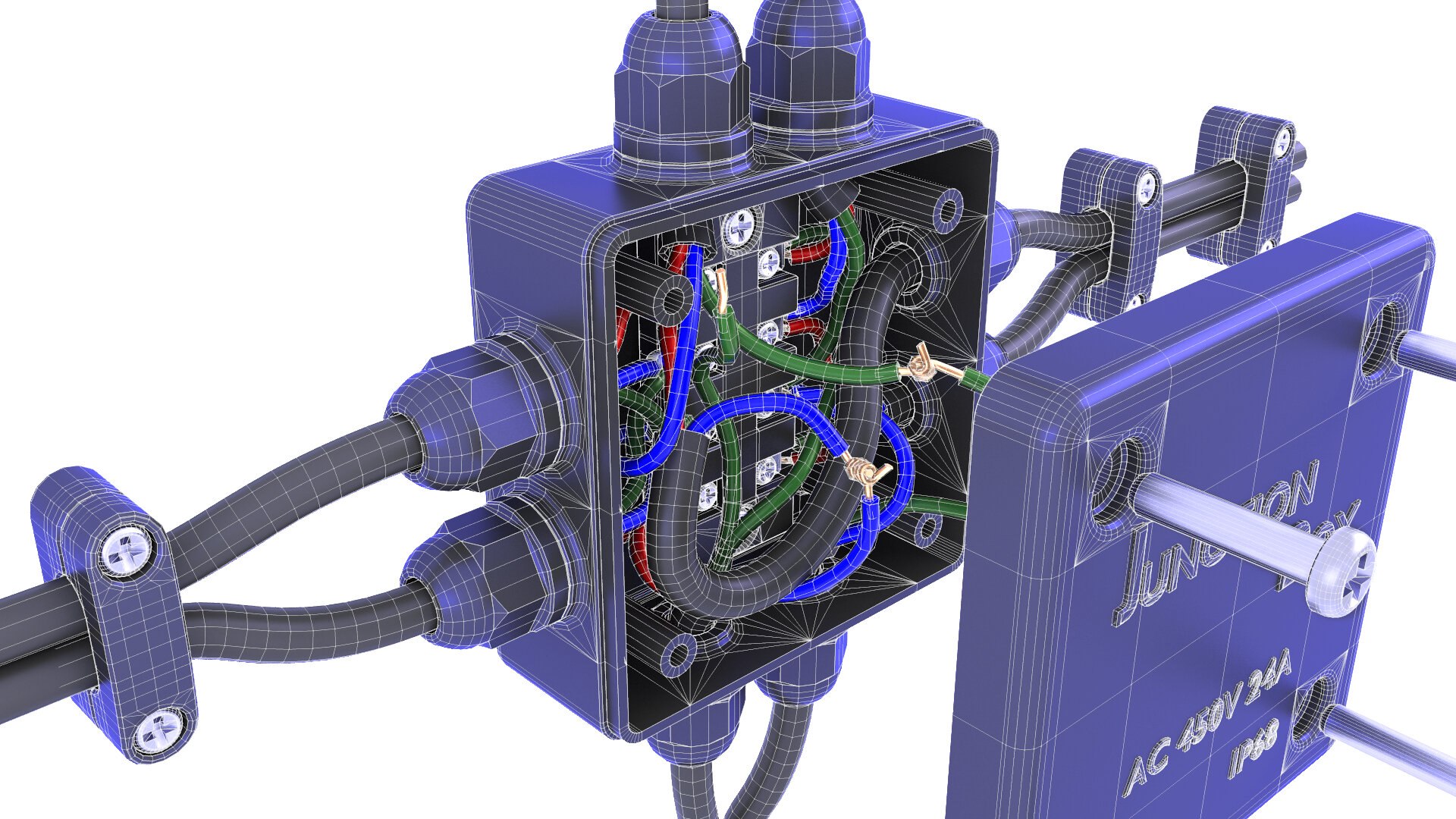 Cable Junction Box 15 3D - TurboSquid 1854755