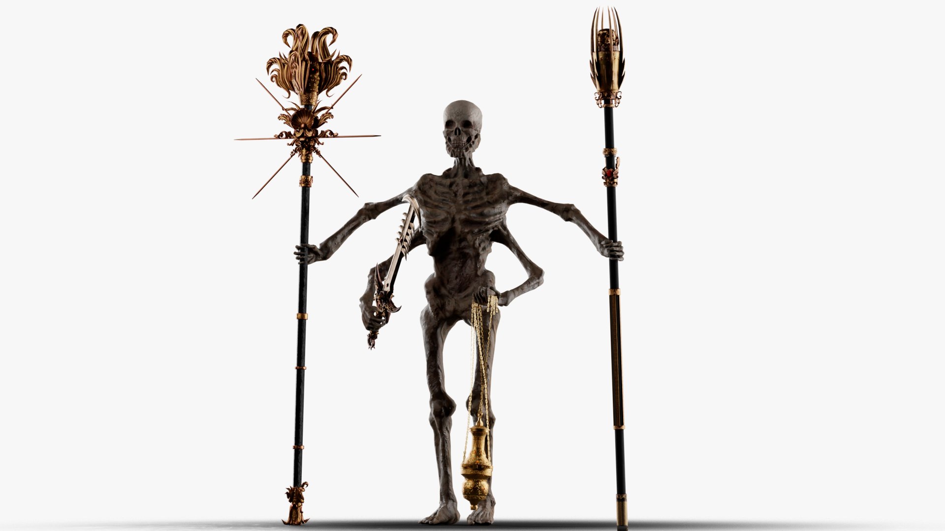 3D Model Undead Priest - TurboSquid 1881021