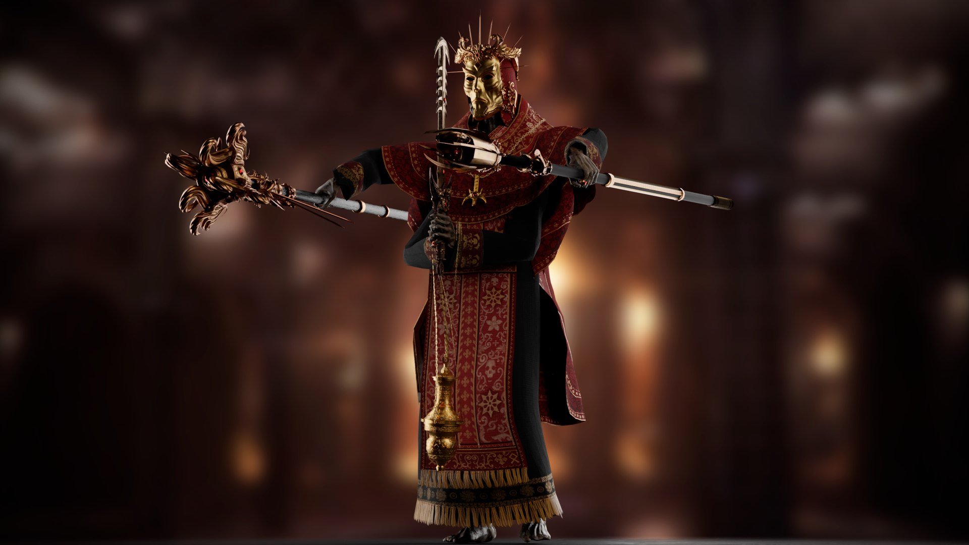 3D Model Undead Priest - TurboSquid 1881021