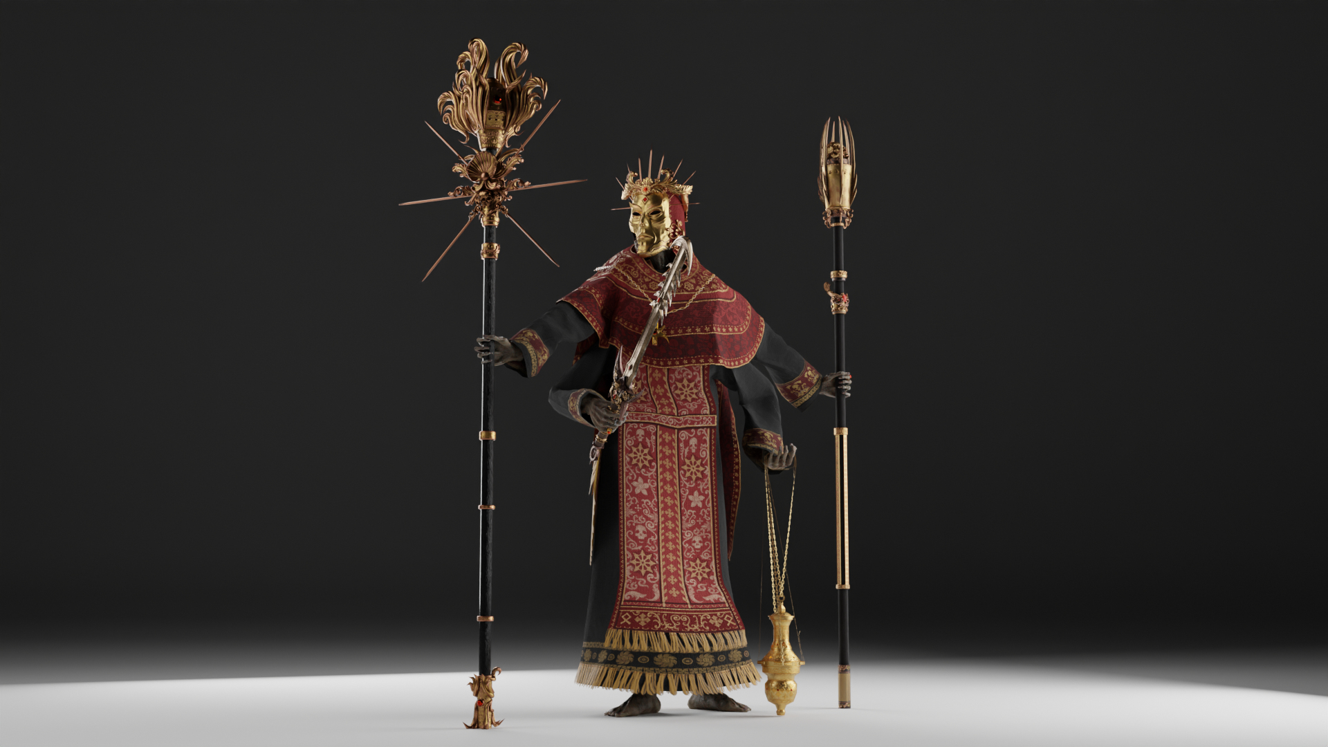 3D Model Undead Priest - TurboSquid 1881021