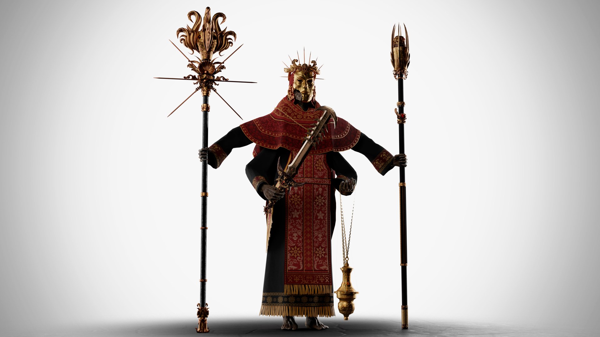 3D Model Undead Priest - TurboSquid 1881021