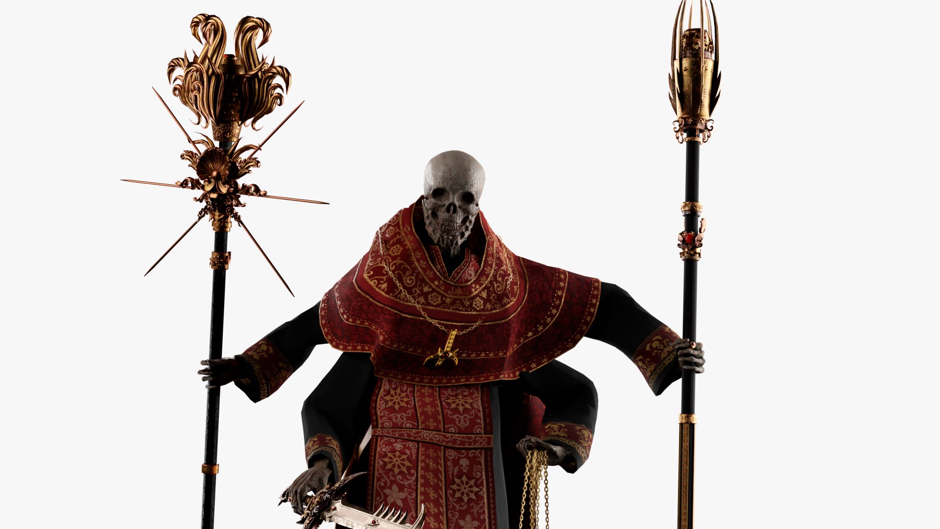 3D Model Undead Priest - TurboSquid 1881021