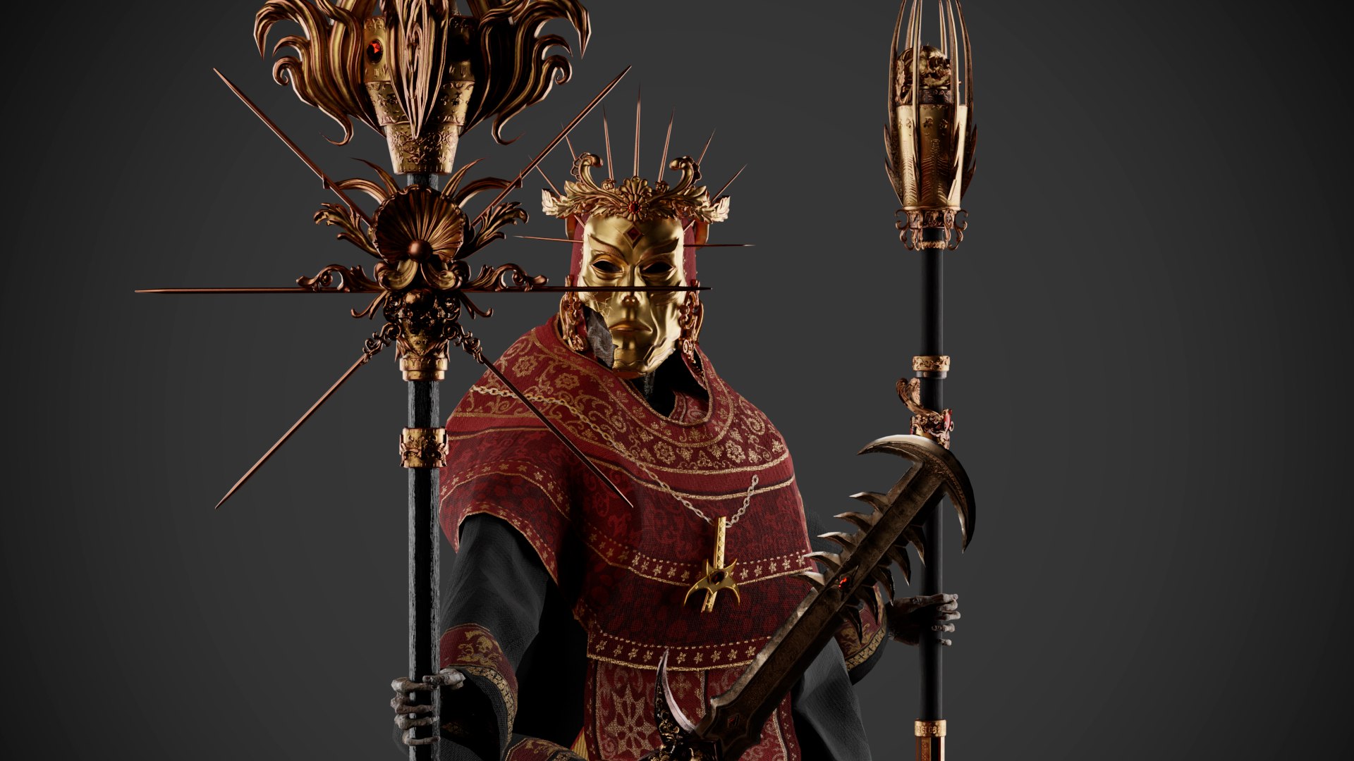 3D Model Undead Priest - TurboSquid 1881021