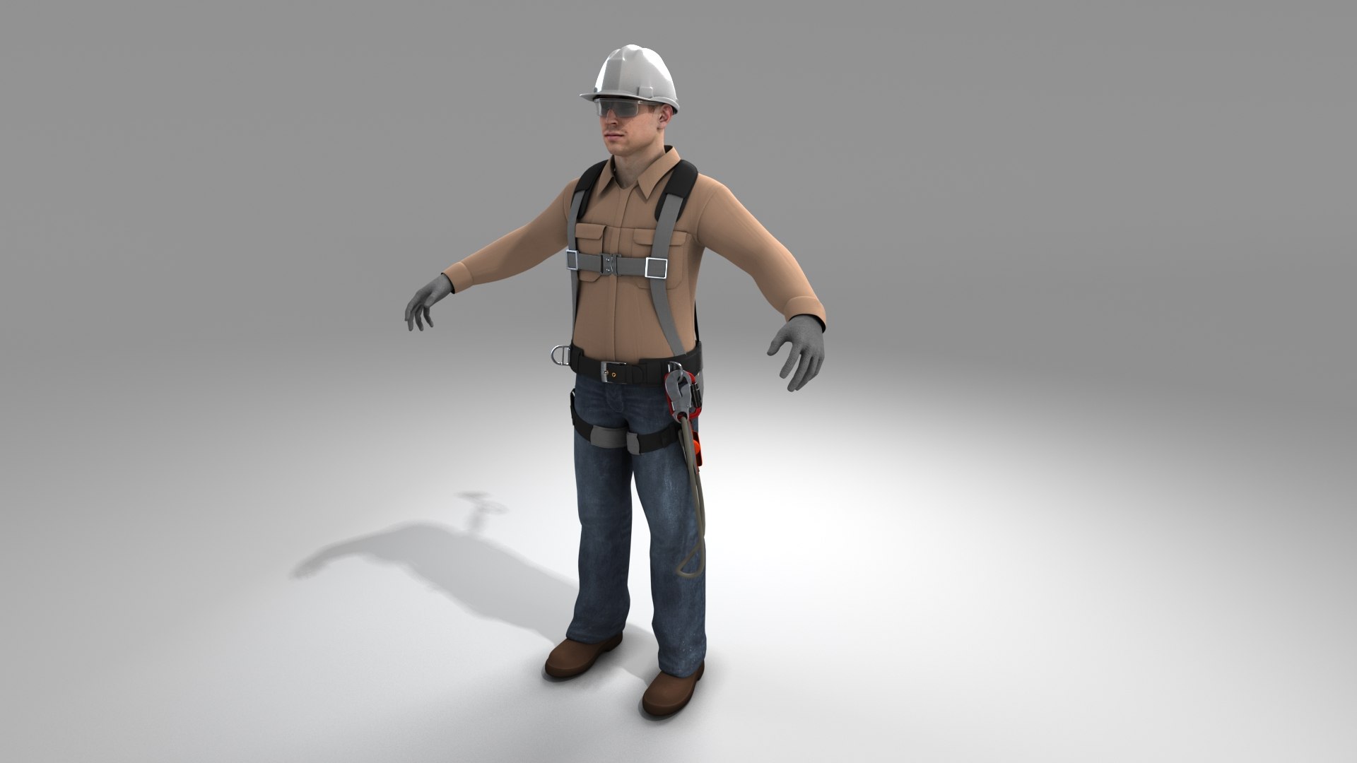 Safety Male Industrial 3D Model - TurboSquid 1490281
