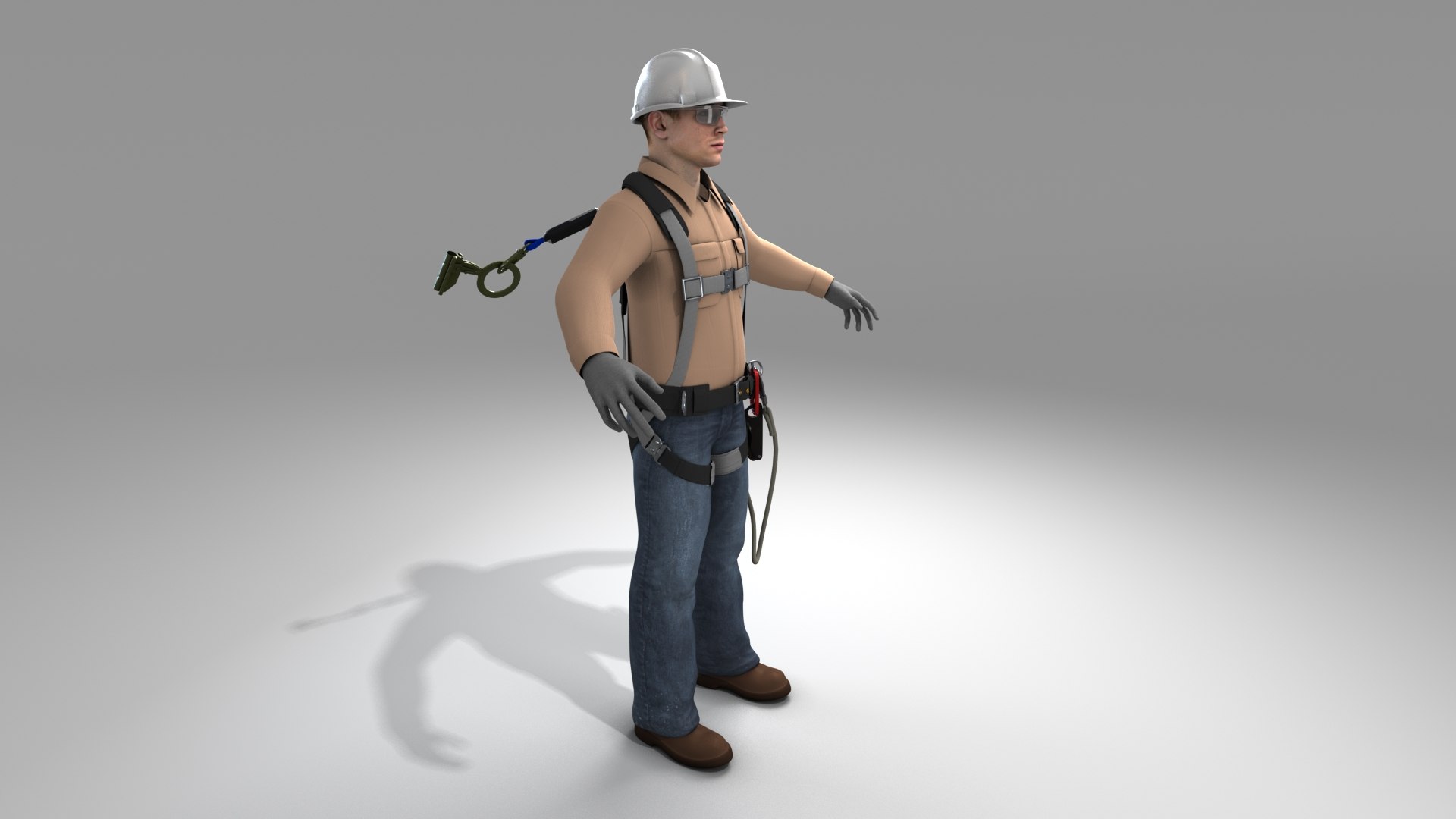 Safety Male Industrial 3D Model - TurboSquid 1490281