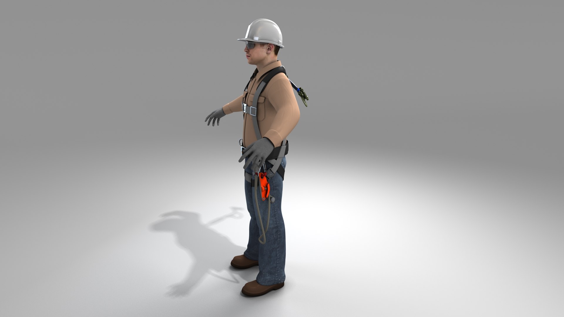 Safety Male Industrial 3D Model - TurboSquid 1490281