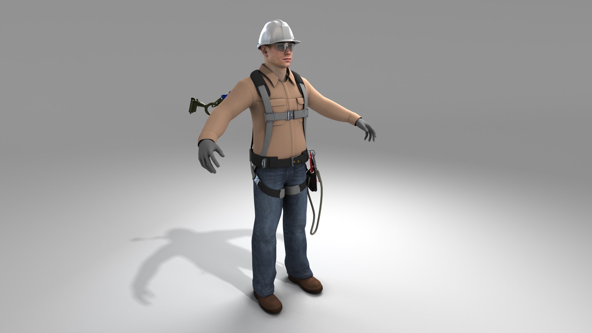 Safety Male Industrial 3D Model - TurboSquid 1490281