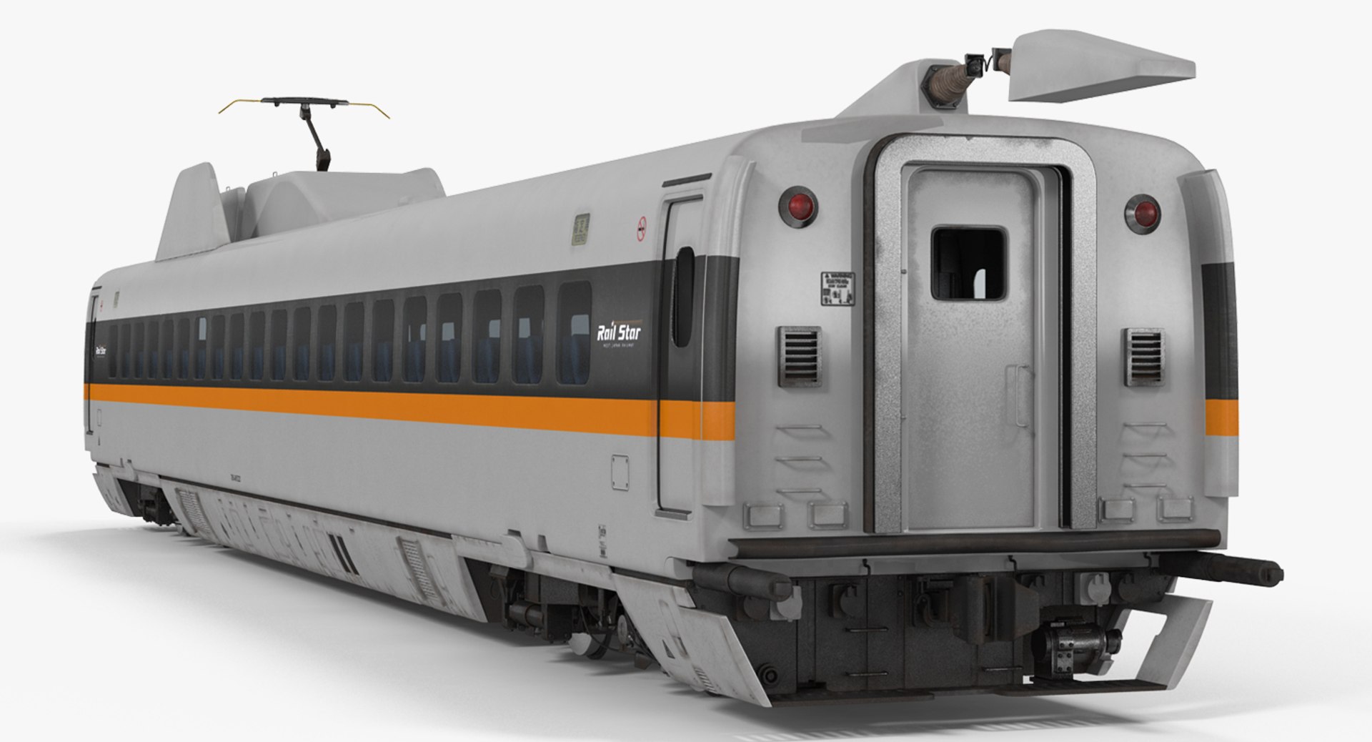 3d bullet train passenger car model