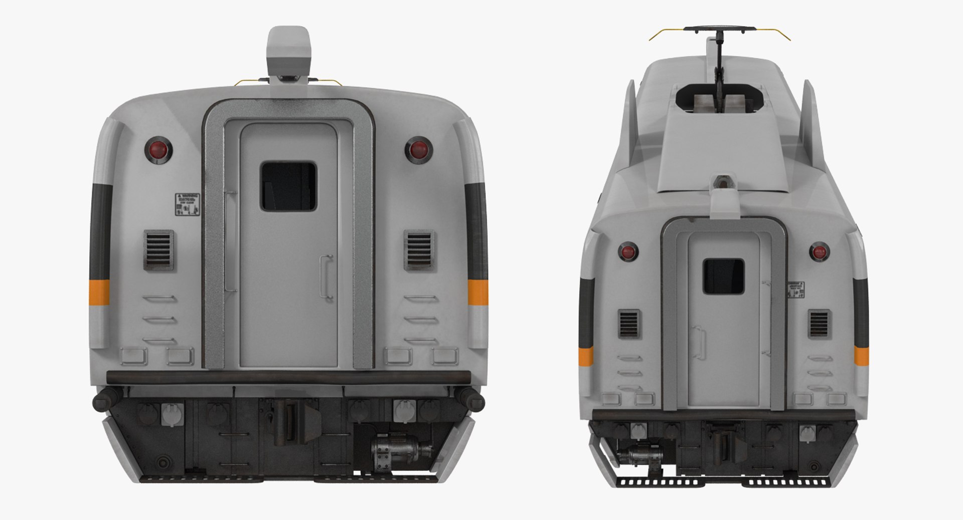3d bullet train passenger car model