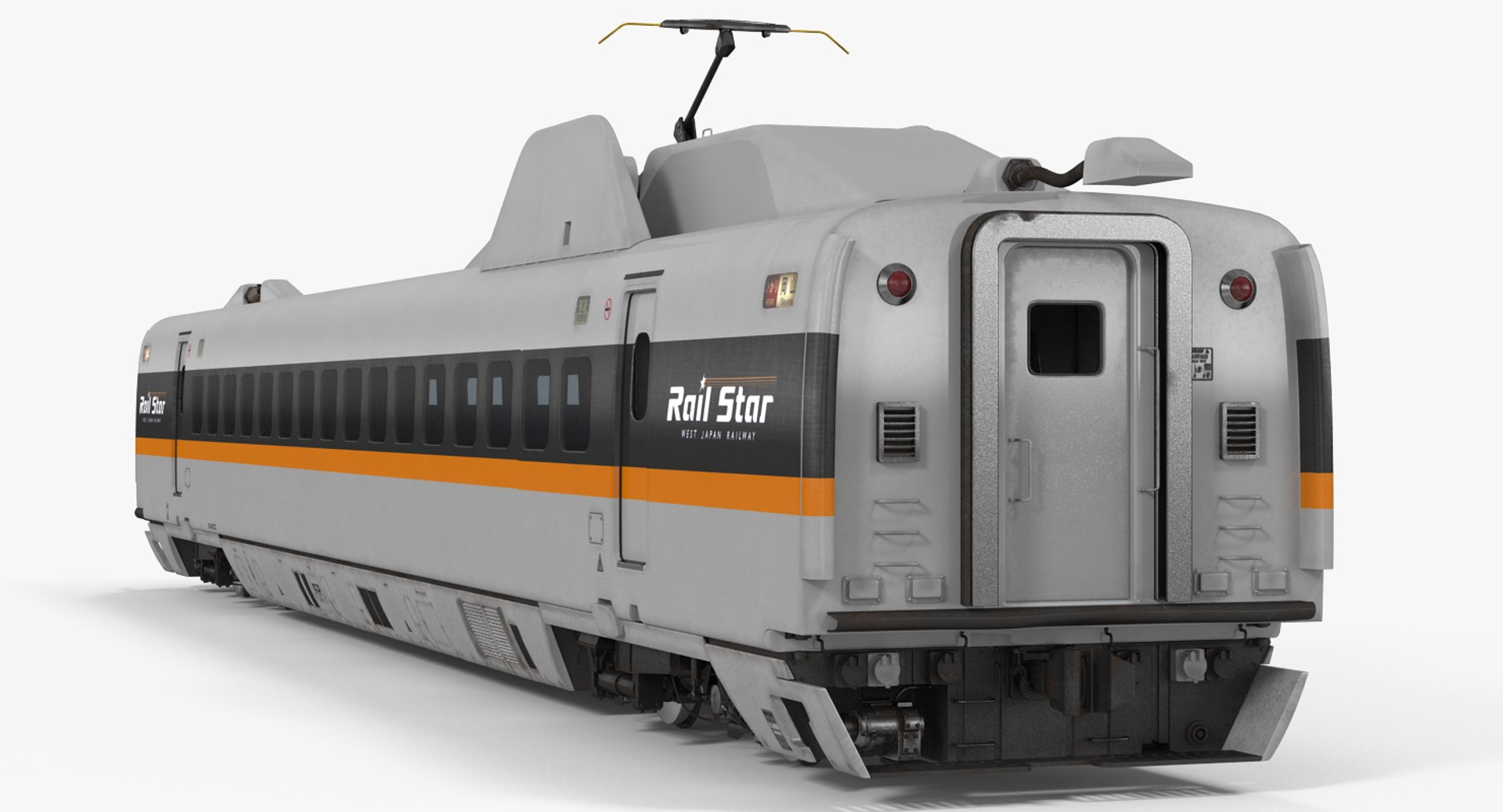 3d bullet train passenger car model