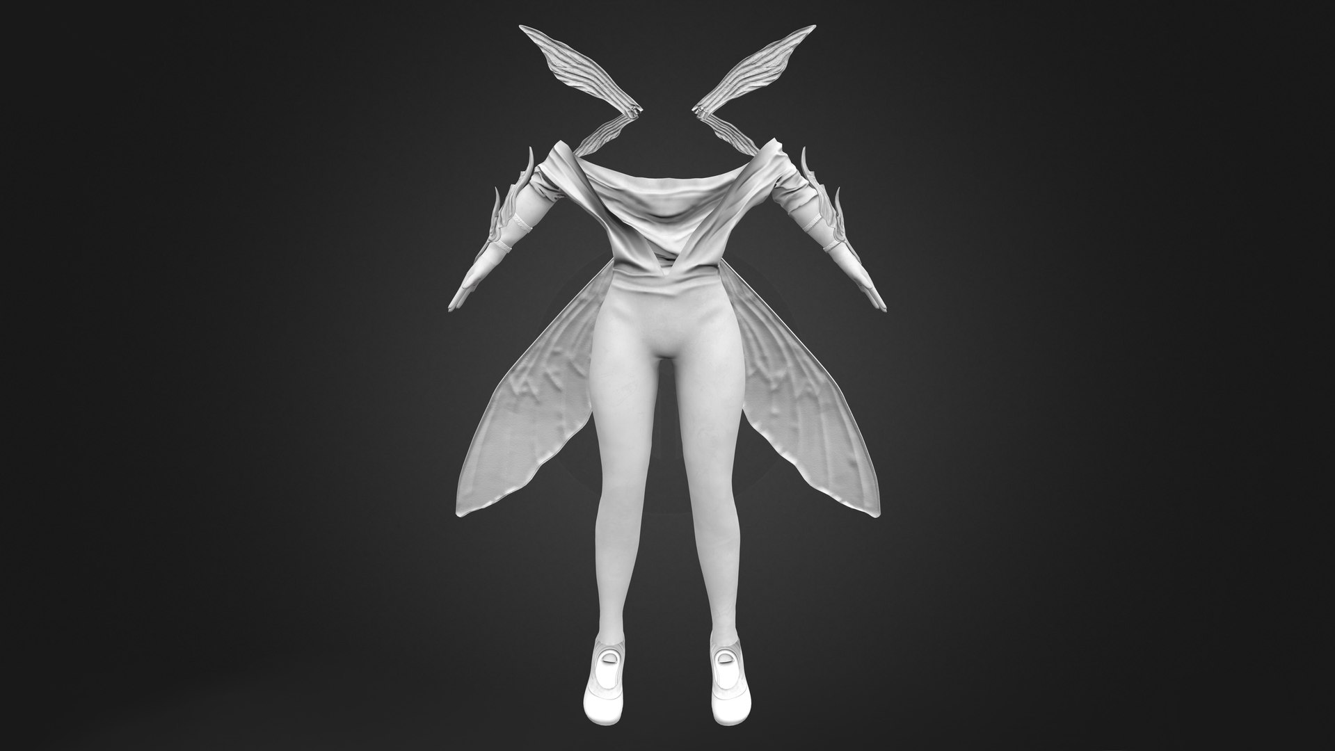 3D Full Fly Character Costume Outfit - TurboSquid 1928714