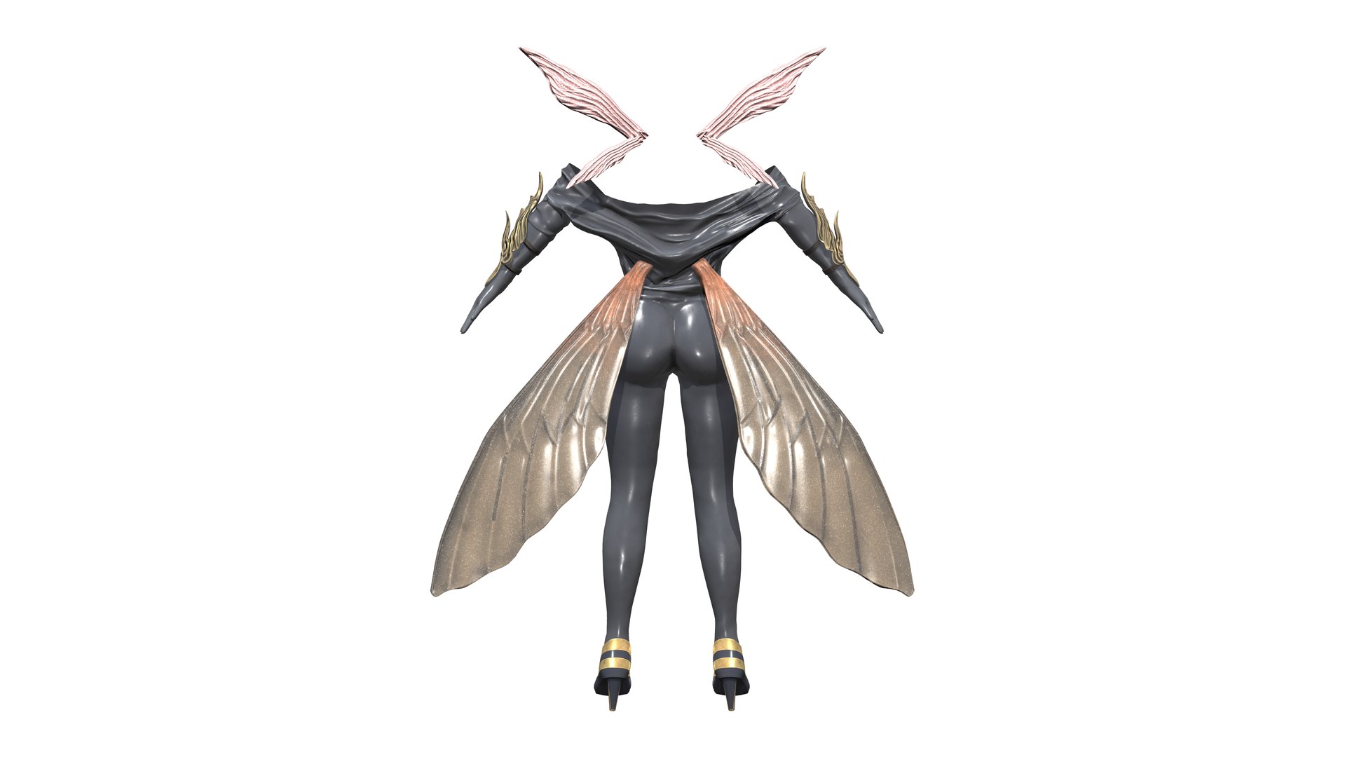 3D Full Fly Character Costume Outfit - TurboSquid 1928714