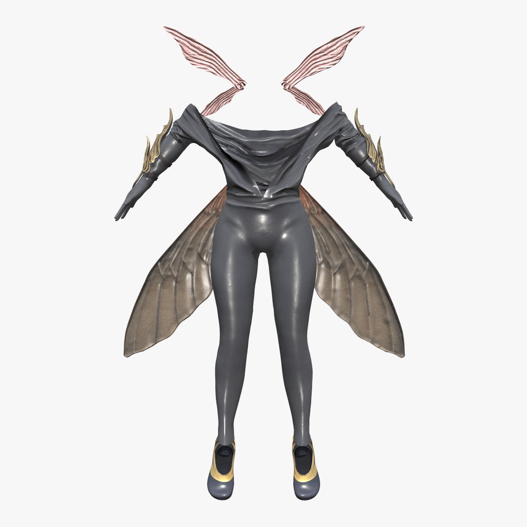 3D Full Fly Character Costume Outfit - TurboSquid 1928714