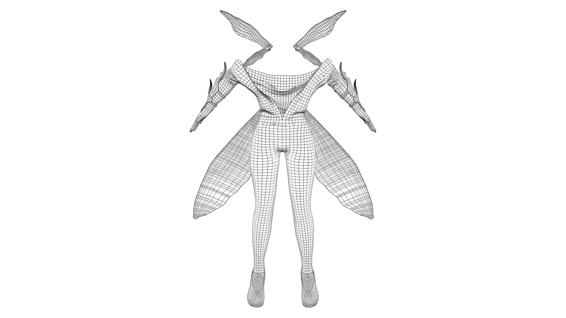 3D Full Fly Character Costume Outfit - TurboSquid 1928714