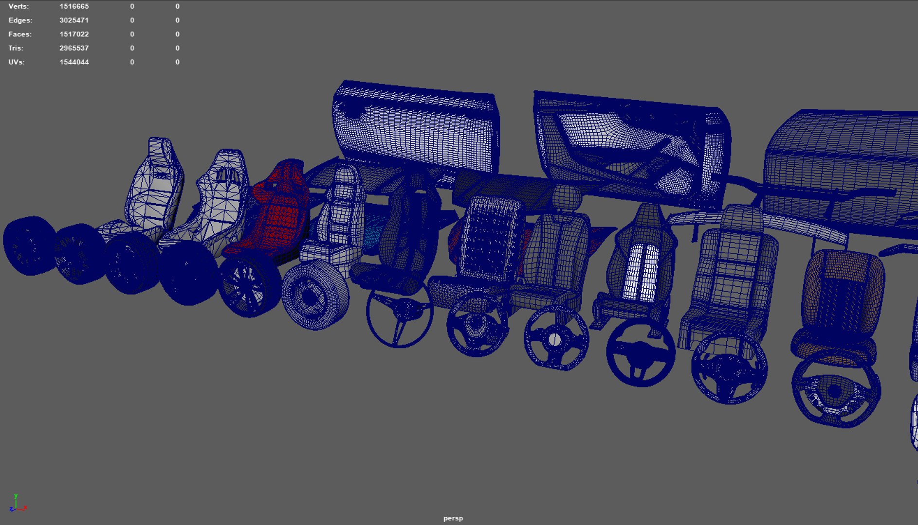 3D Model Car Parts Pack - TurboSquid 1964373