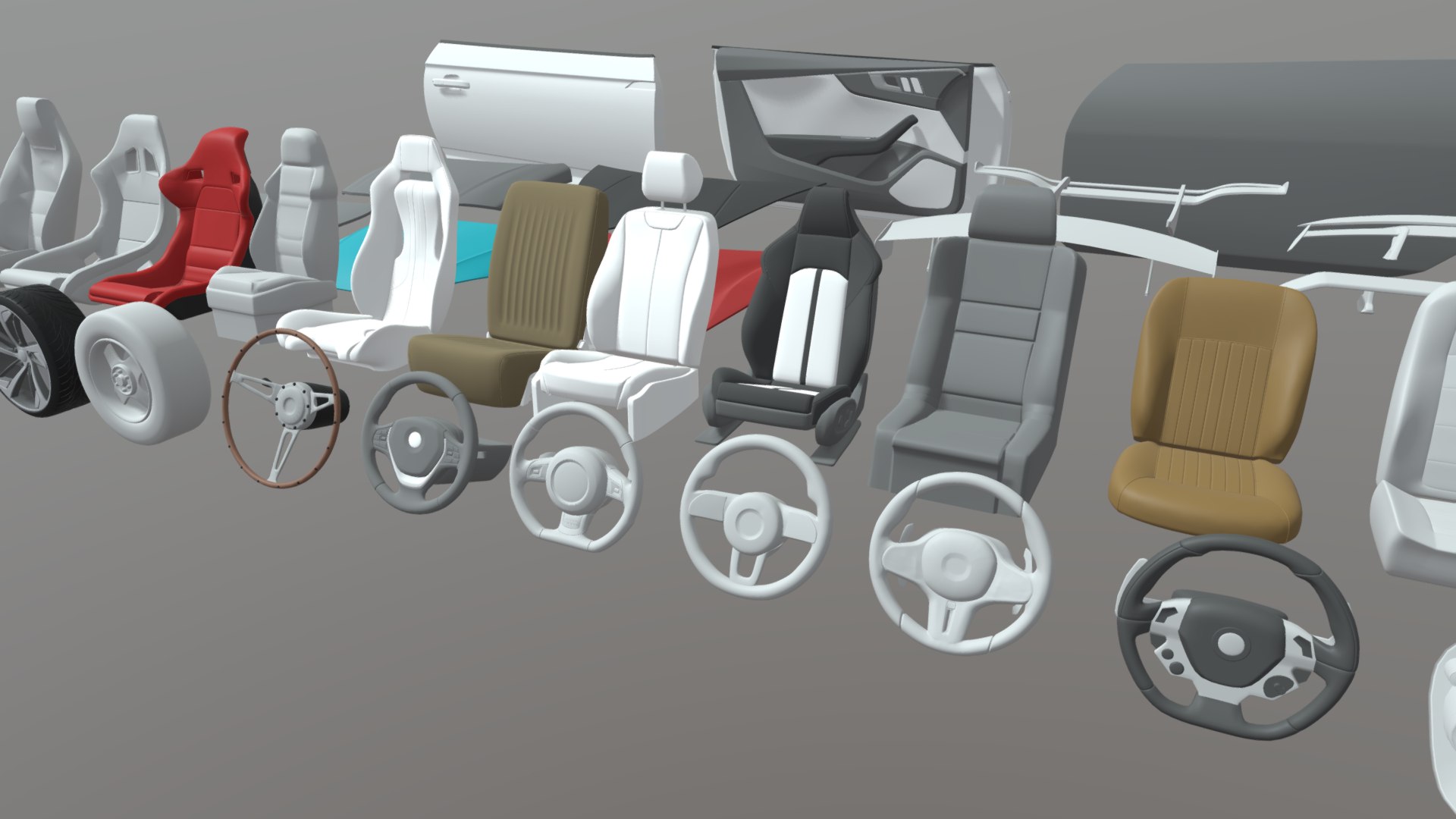 3D Model Car Parts Pack - TurboSquid 1964373